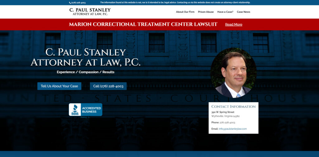 C. Paul Stanley Attorney At Law, P.C. • PRONETS Web & App Solutions